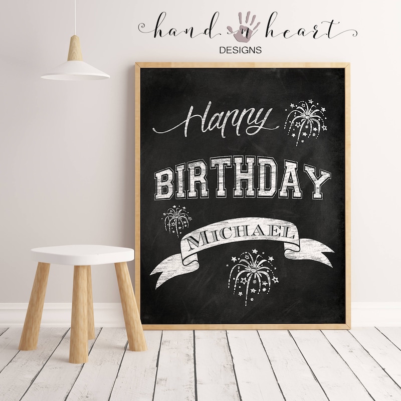 Happy Birthday Sign - Etsy