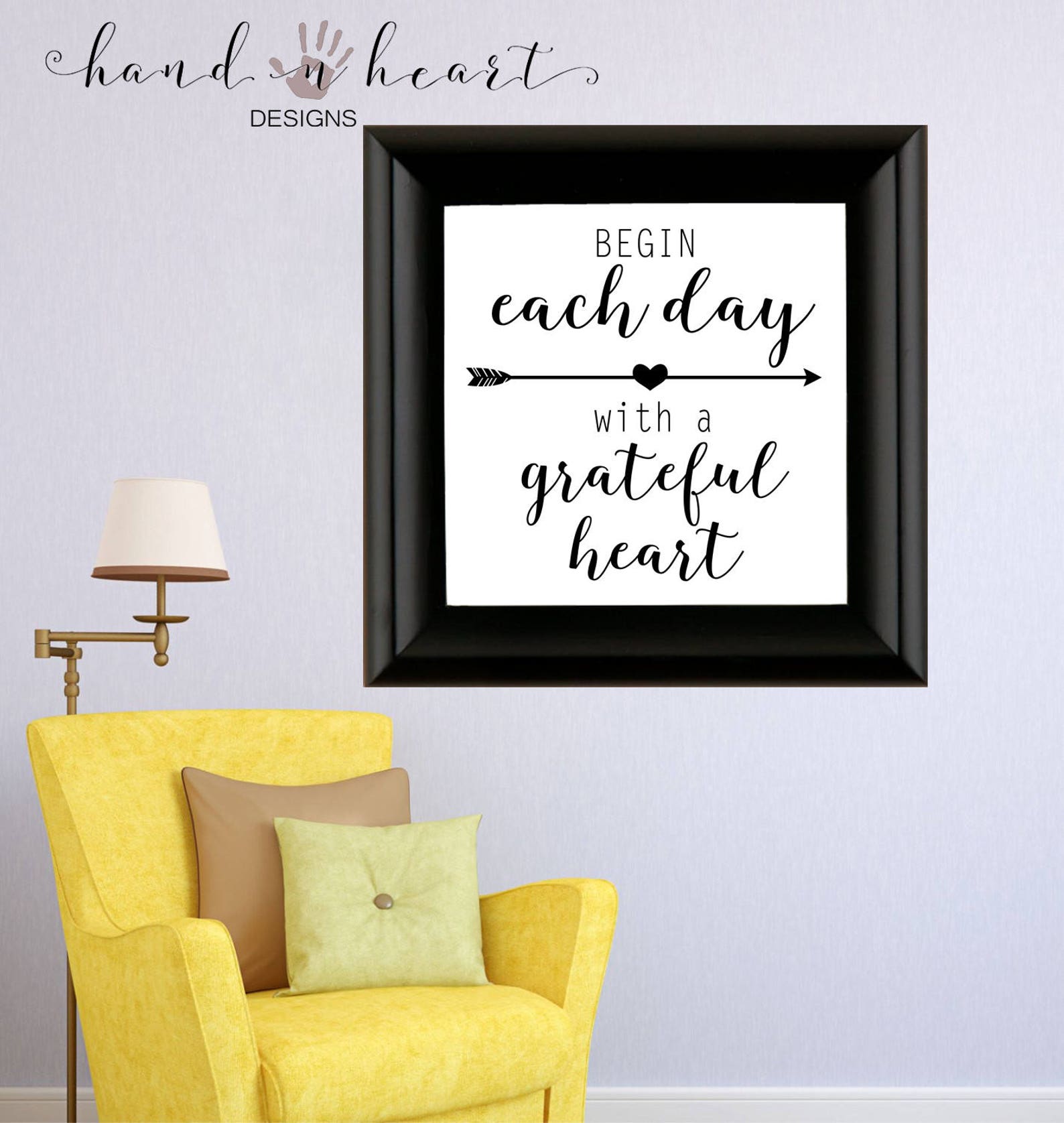 Begin Each Day With a Grateful Heart Farmhouse Decor,farmhouse ...