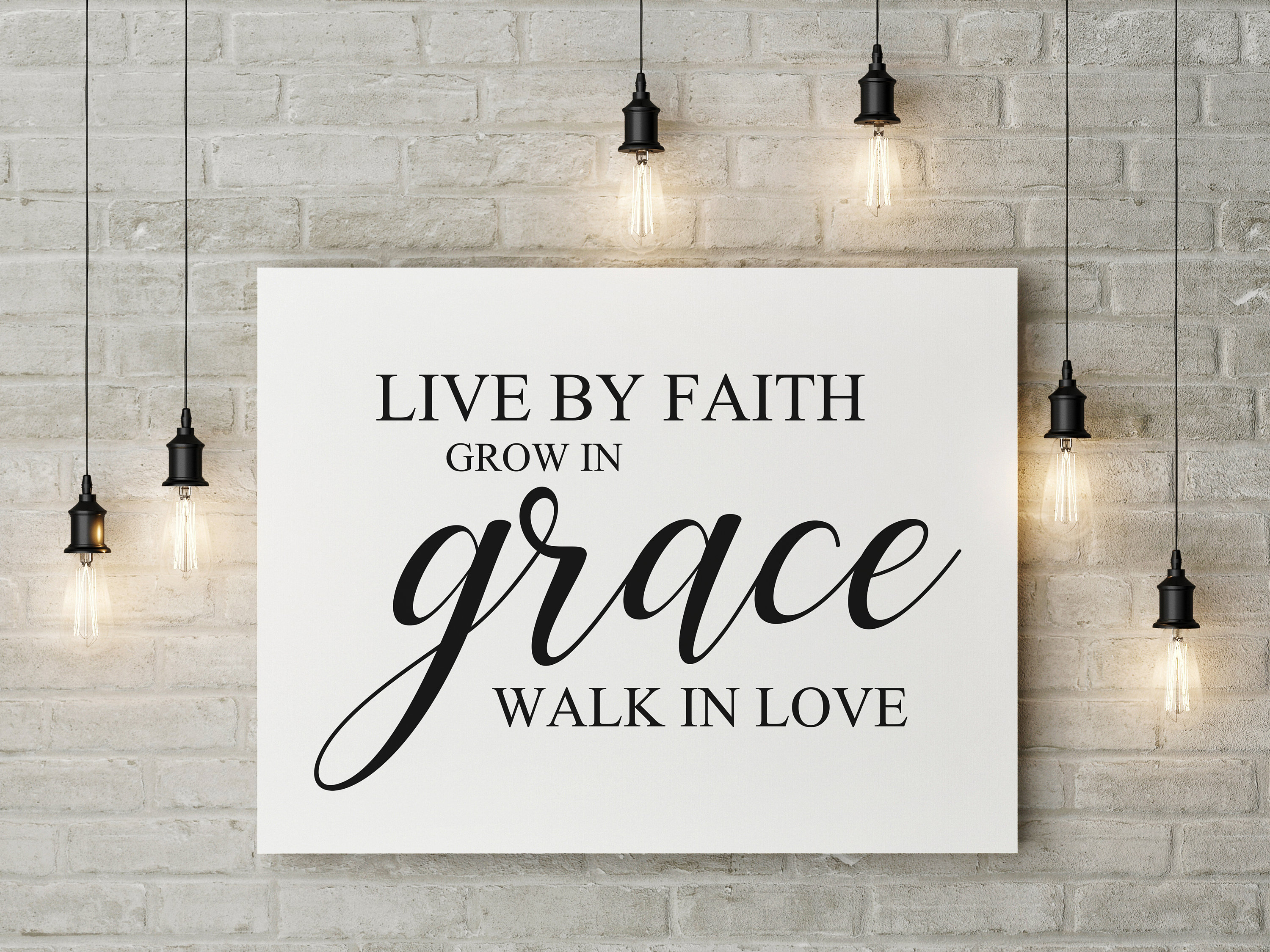 Live by Faith Grow in Grace Walk in Love Farmhouse Printable,5x7,8x10 ... Live by Faith Grow in Grace Walk in Love Farmhouse Printable,5x7,8x10 ...