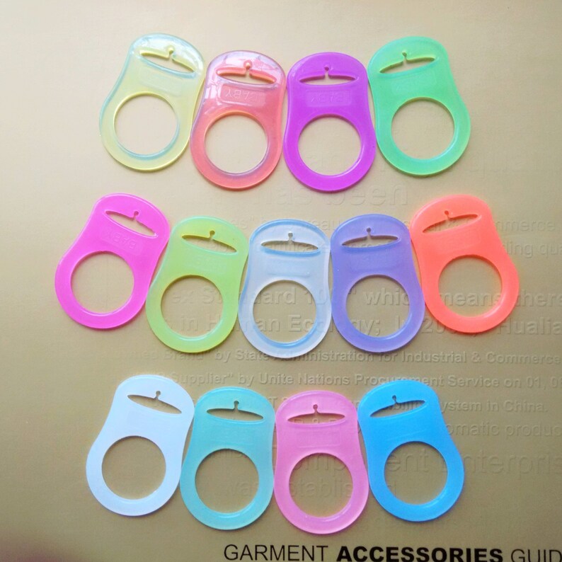 50pcs 13 Color Assorted Food Grade BPA Free Silicone Pacifier Teether ...