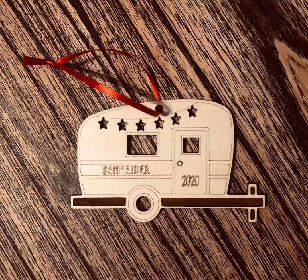 Camper Ornament Laser File - Etsy