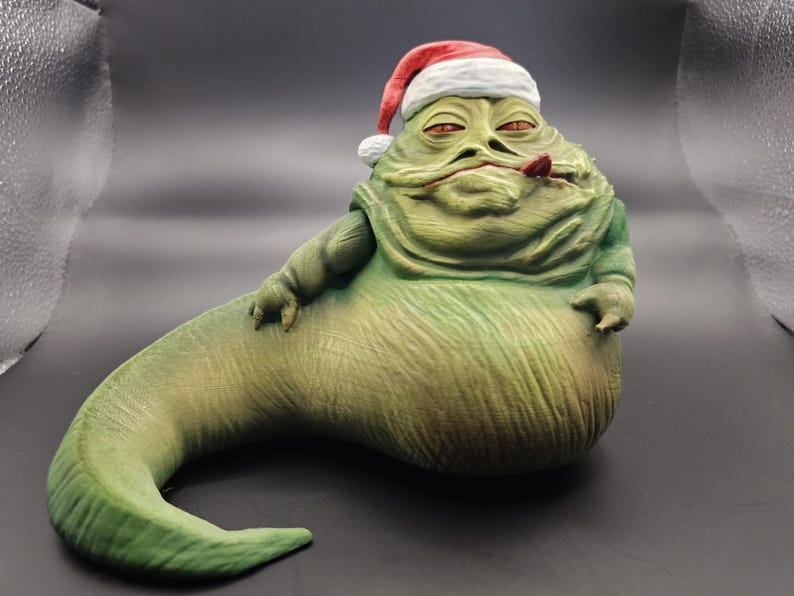 Jabba the Hutt Black Series Christmas Ornament | Santa Jabba - Etsy