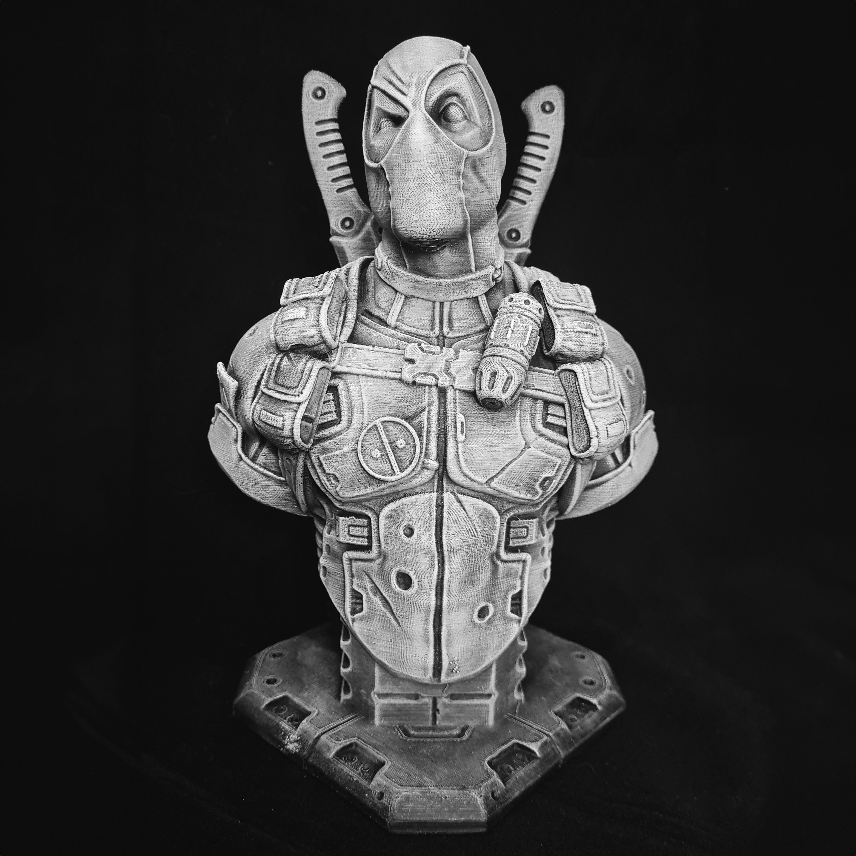 Deadpool Bust Hand Painted to Order - Etsy