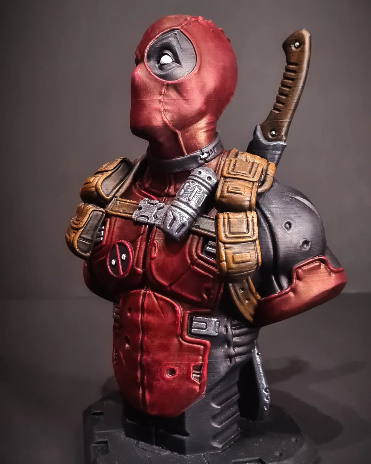 Deadpool Bust - Hand Painted to Order - Etsy