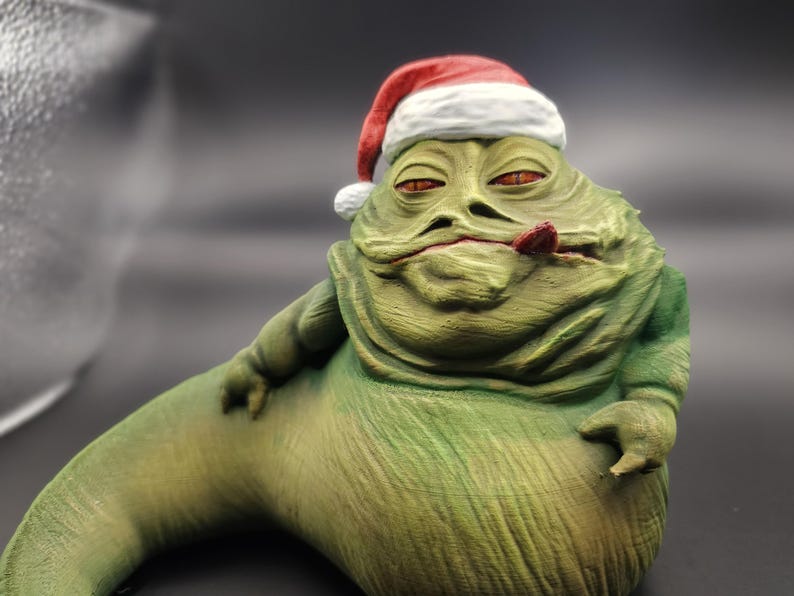 Jabba the Hutt Black Series Christmas Ornament | Santa Jabba - Etsy