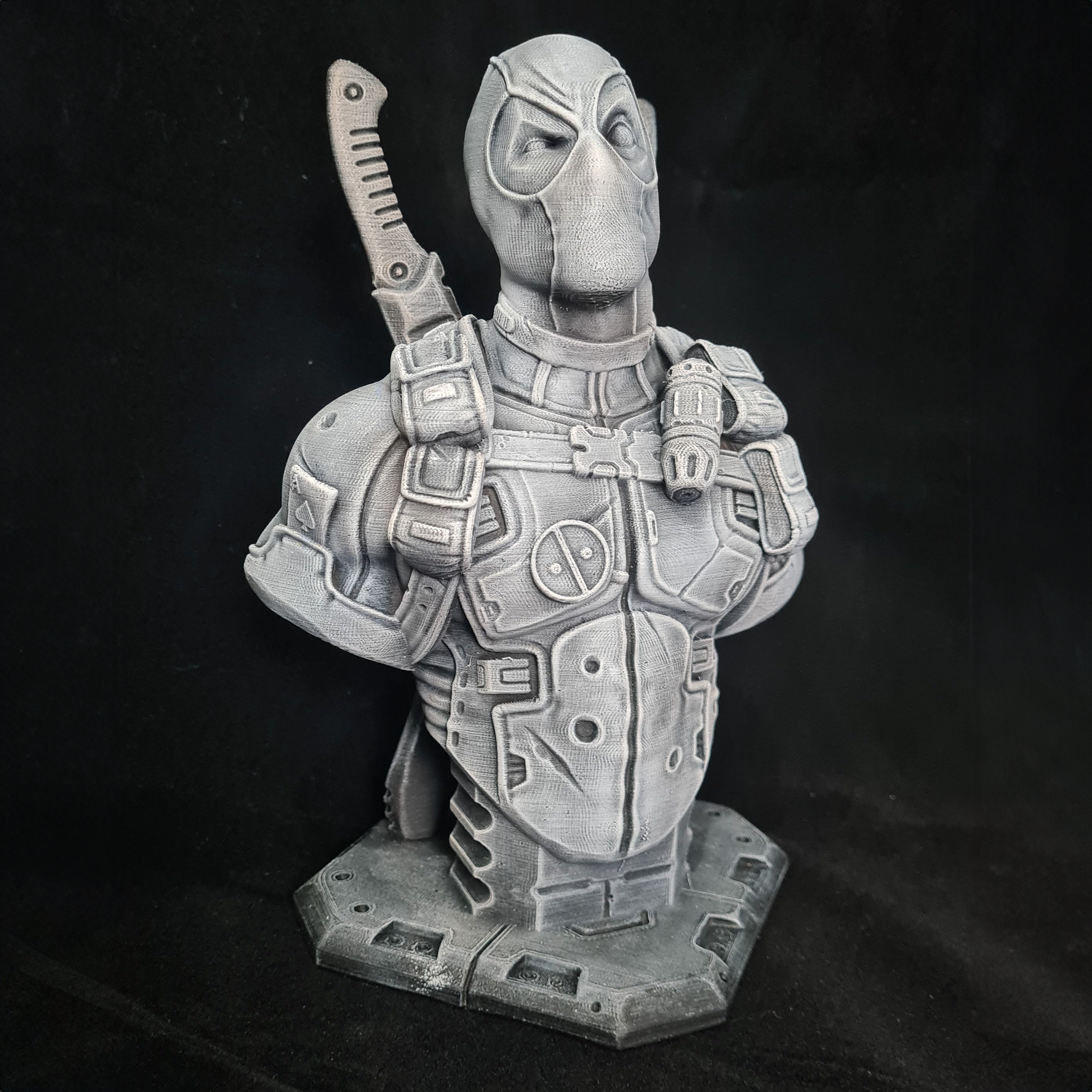 Deadpool Bust Hand Painted to Order - Etsy