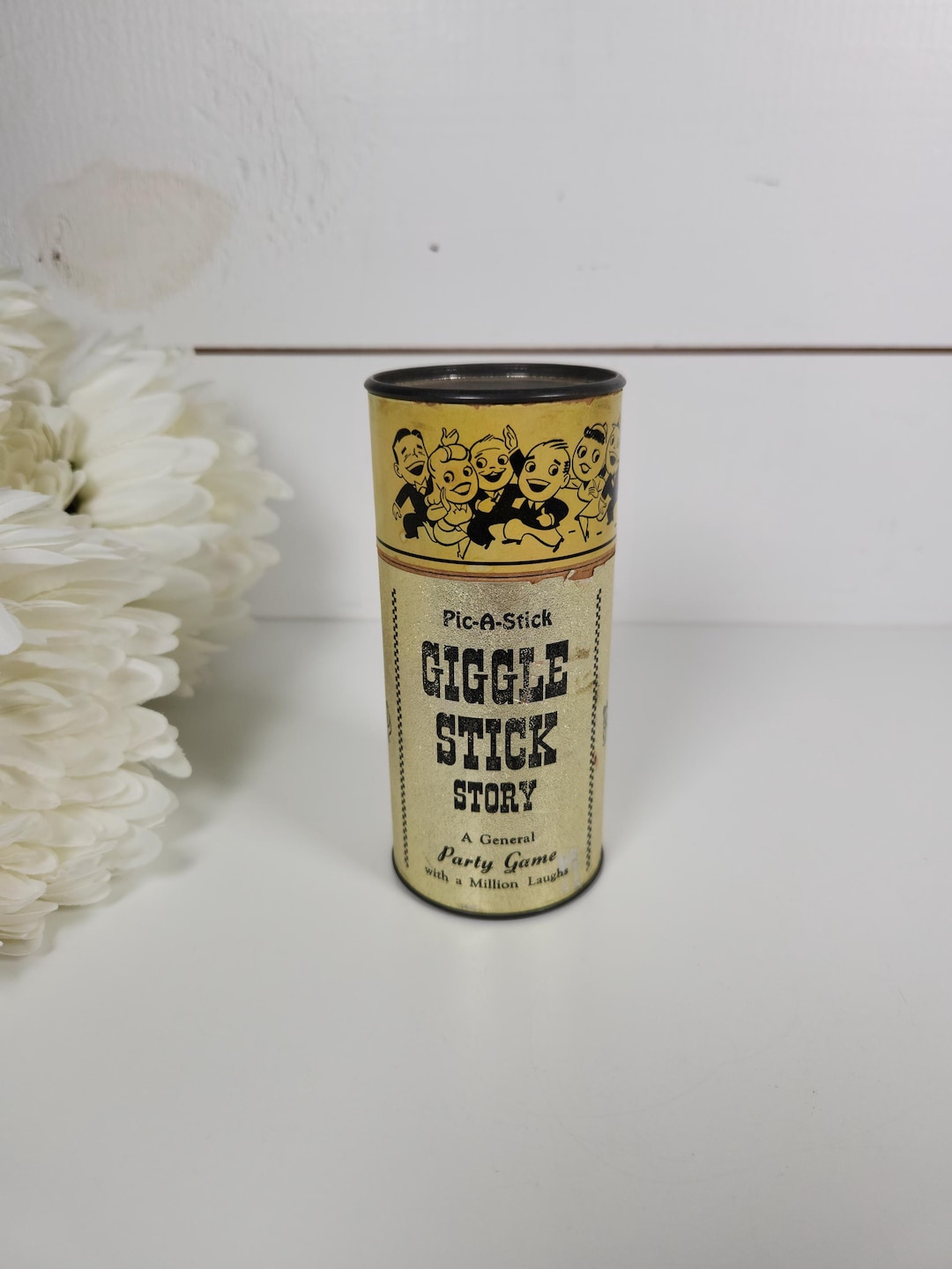 Vintage 1950s Pick a Stick Giggle Stick Story Party Game- Retro Tin ...