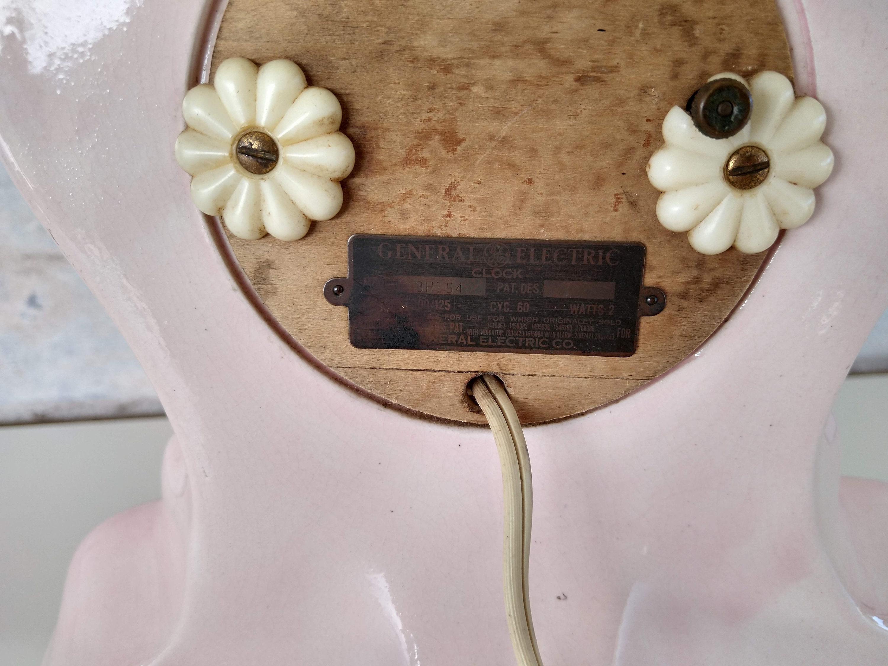 Vintage Holland Mold Pink Mantle Clock Large Mid-century - Etsy
