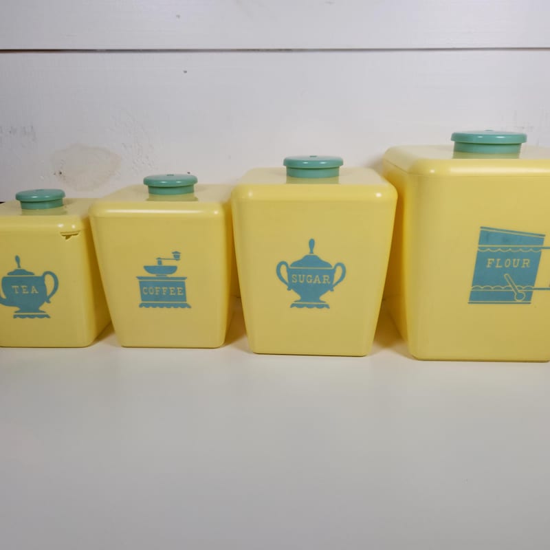Retro Canister Set - Etsy