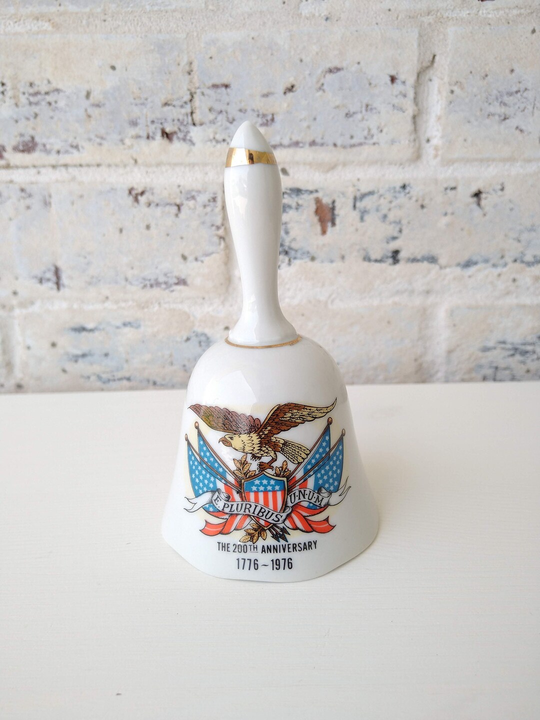 Vintage E Pluribus Unum 200th Anniversary Bell American Flag, Liberty ...