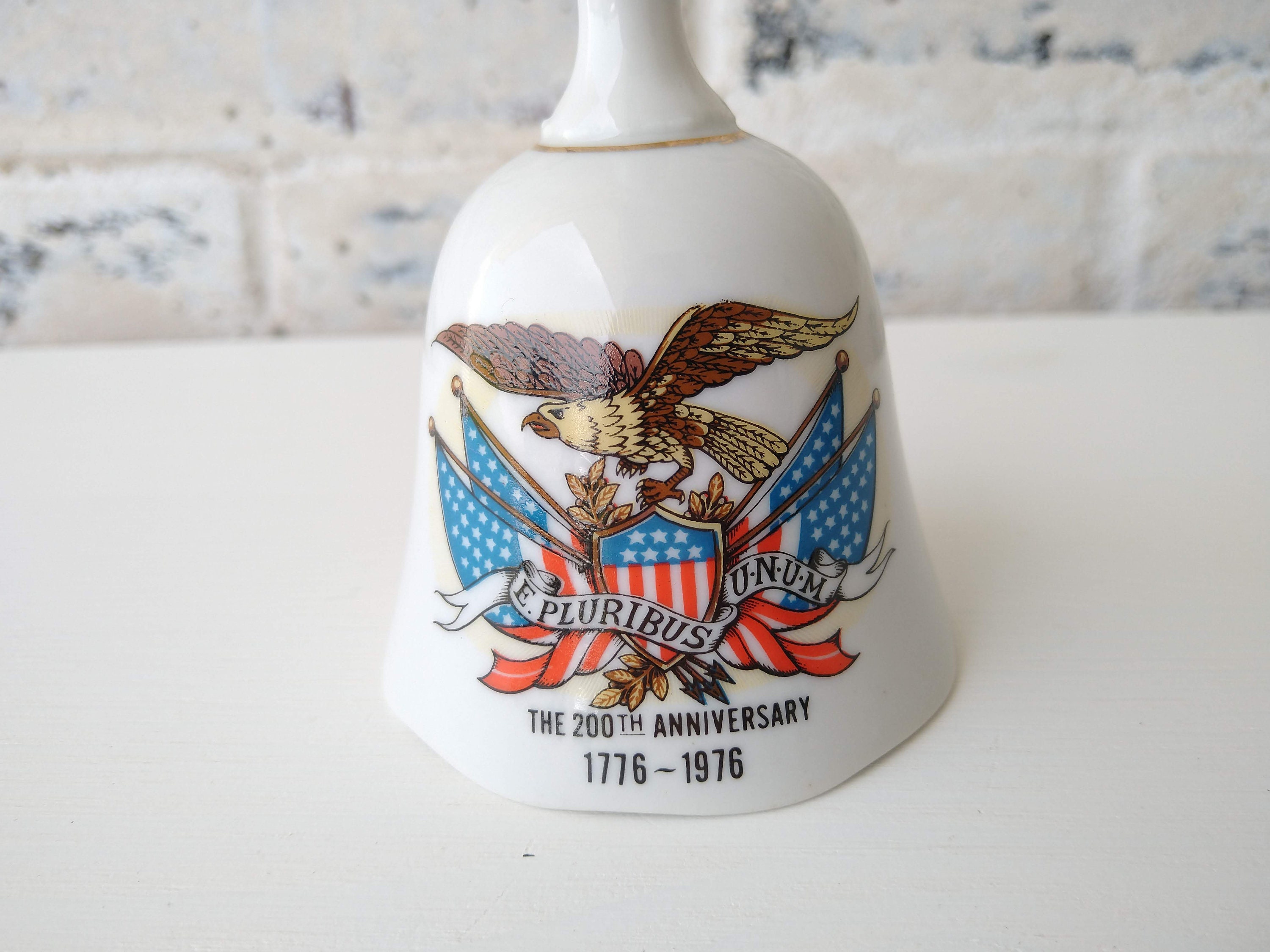 Vintage E Pluribus Unum 200th Anniversary Bell American Flag, Liberty ...