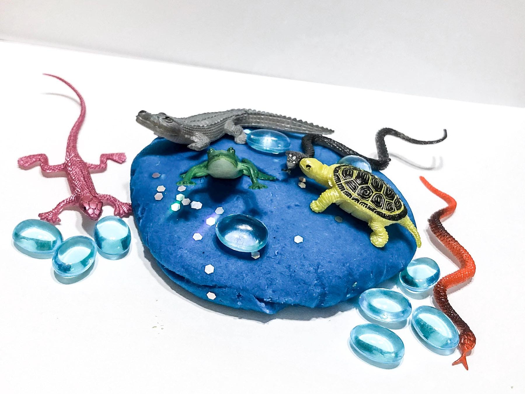 Reptile Play Dough Kit, Miniature Play Dough Kit, Reptile Sensory Kit ...