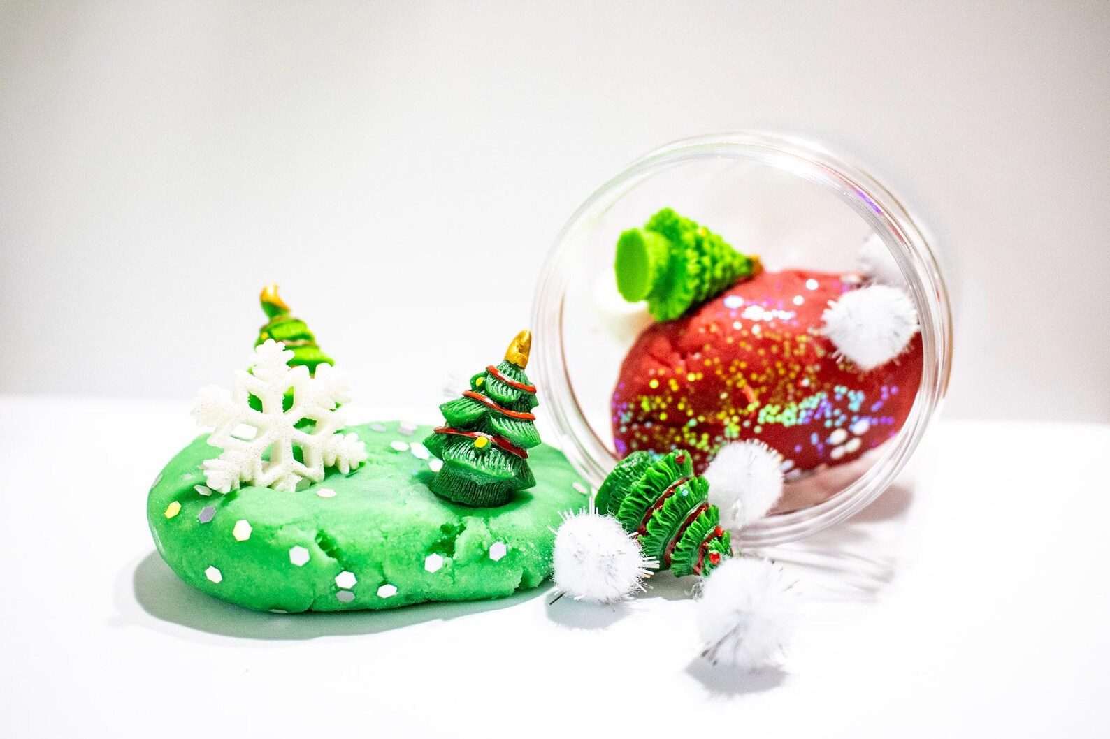 Christmas Play Dough Kit, Miniature Play Dough Kit, Christmas Sensory ...