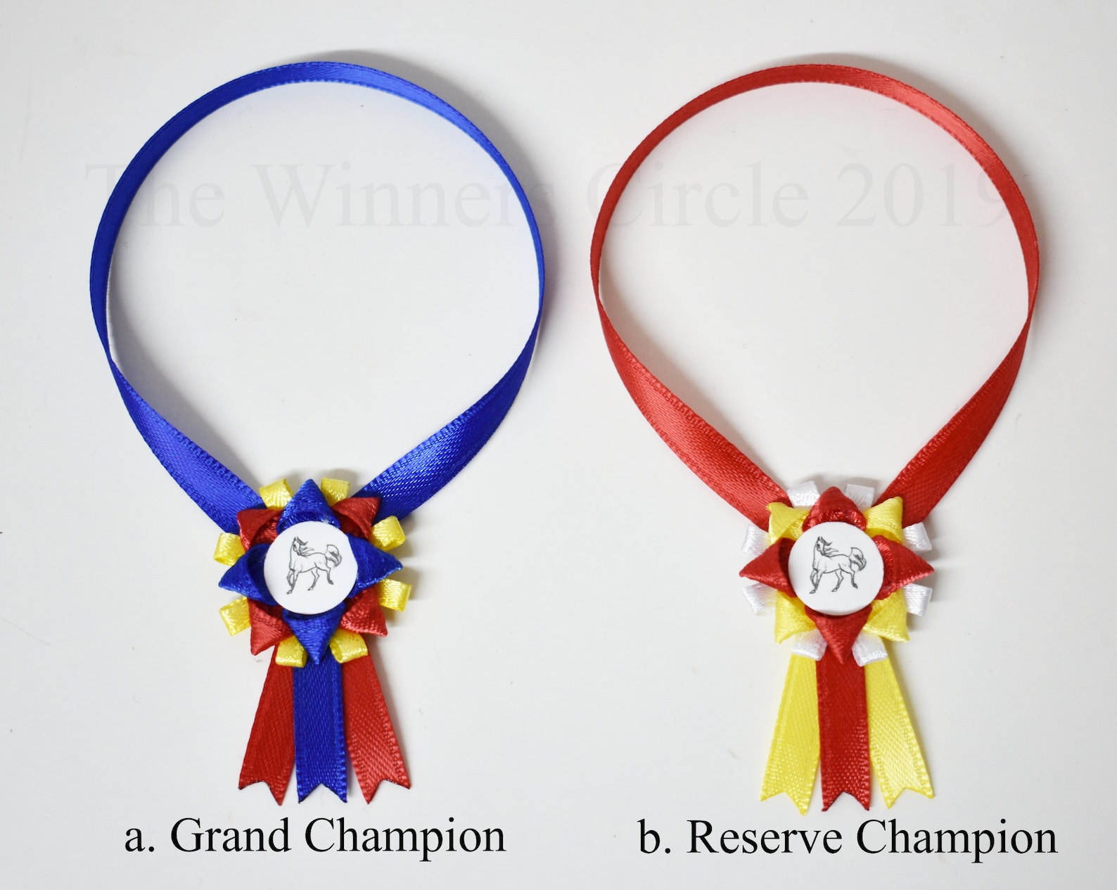 Deluxe Grand and Reserve Champion Model Horse Show Sashes for 1:9 Scale ...