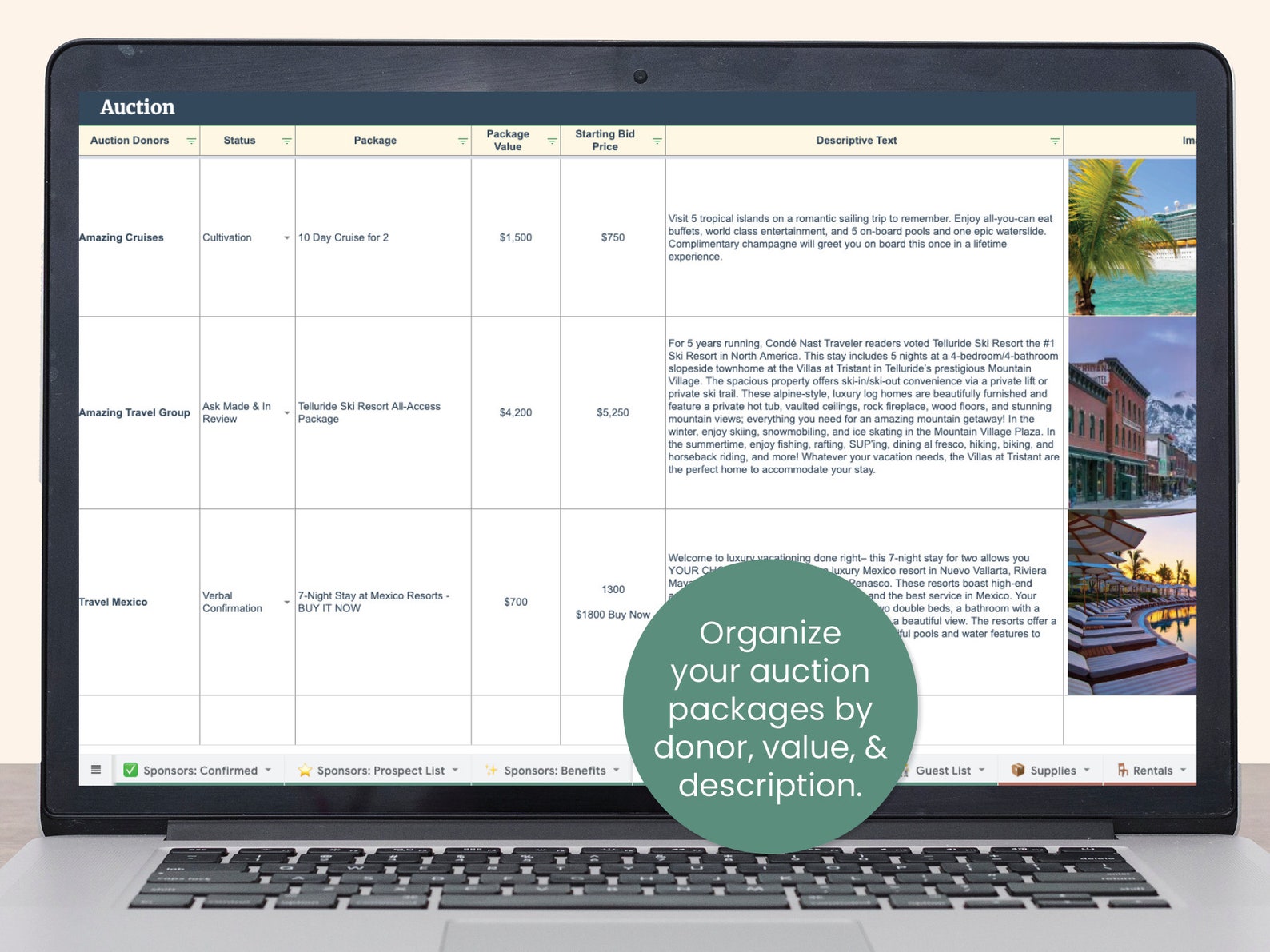 Nonprofit Event Planning Workbook | Exceltemplate | Instant Download - Etsy