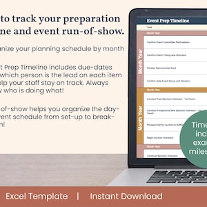 Nonprofit Event Planning Workbook | Exceltemplate | Instant Download - Etsy