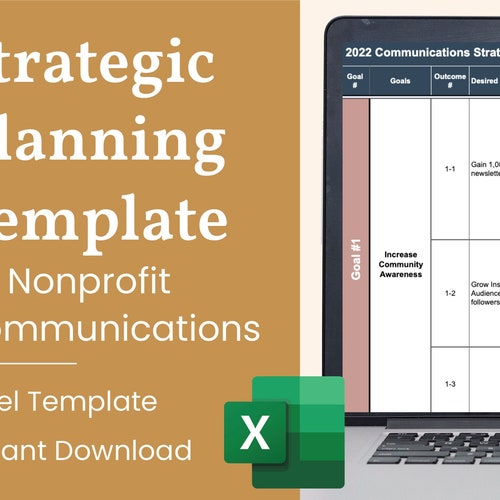Nonprofit Communications Strategic Plan Content Planner - Etsy
