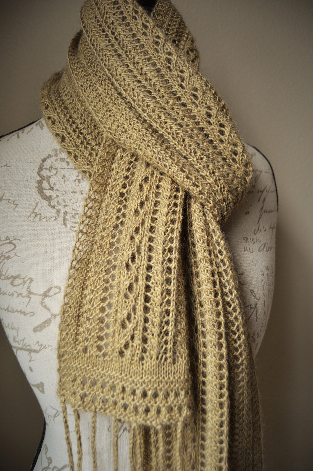 Pattern to Knit Lace Scarf january Lace Pdf - Etsy