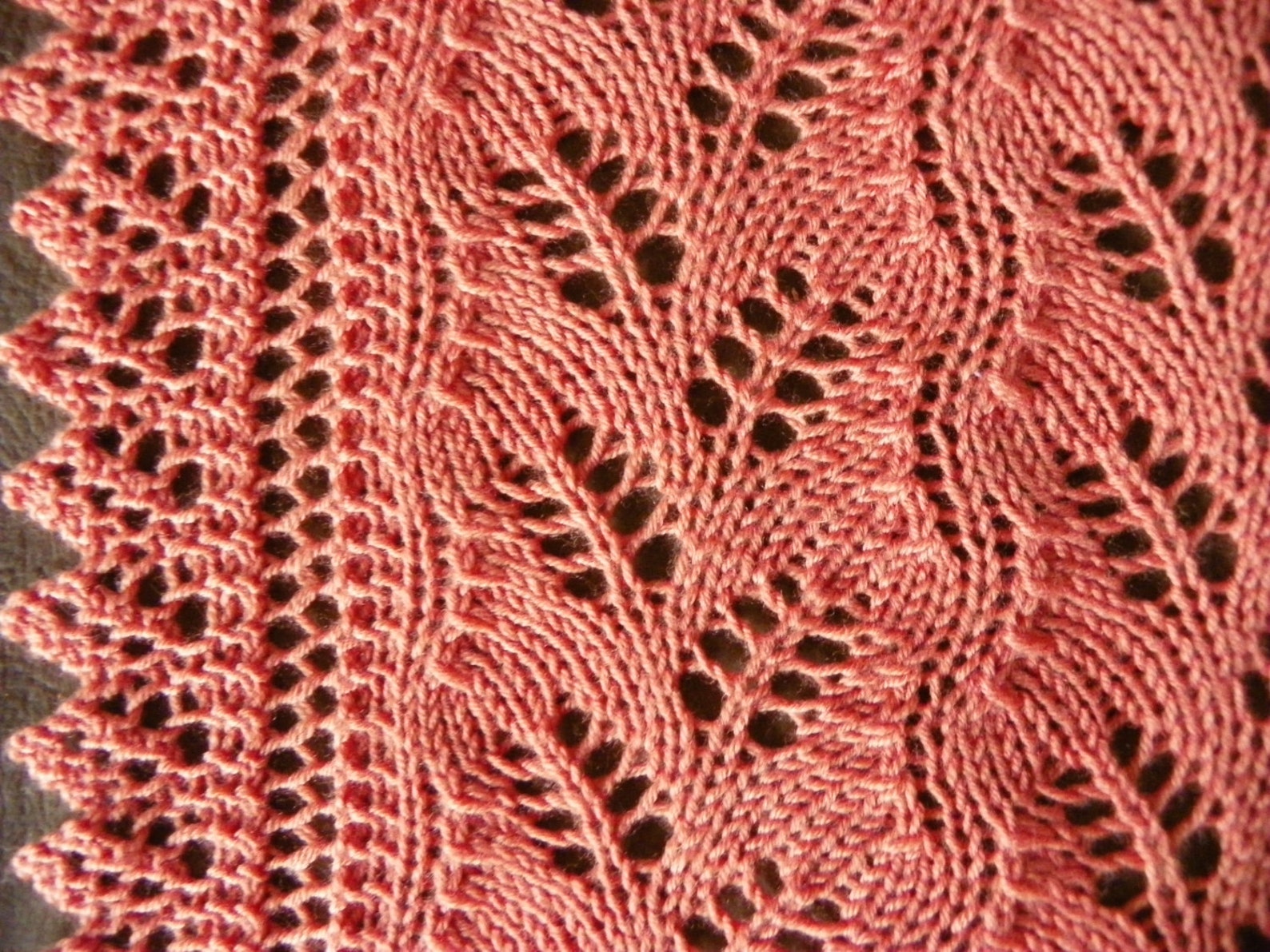 Pattern to Knit Lace Scarf "an Amiable Lace Scarf" Fingering Yarn PDF ...