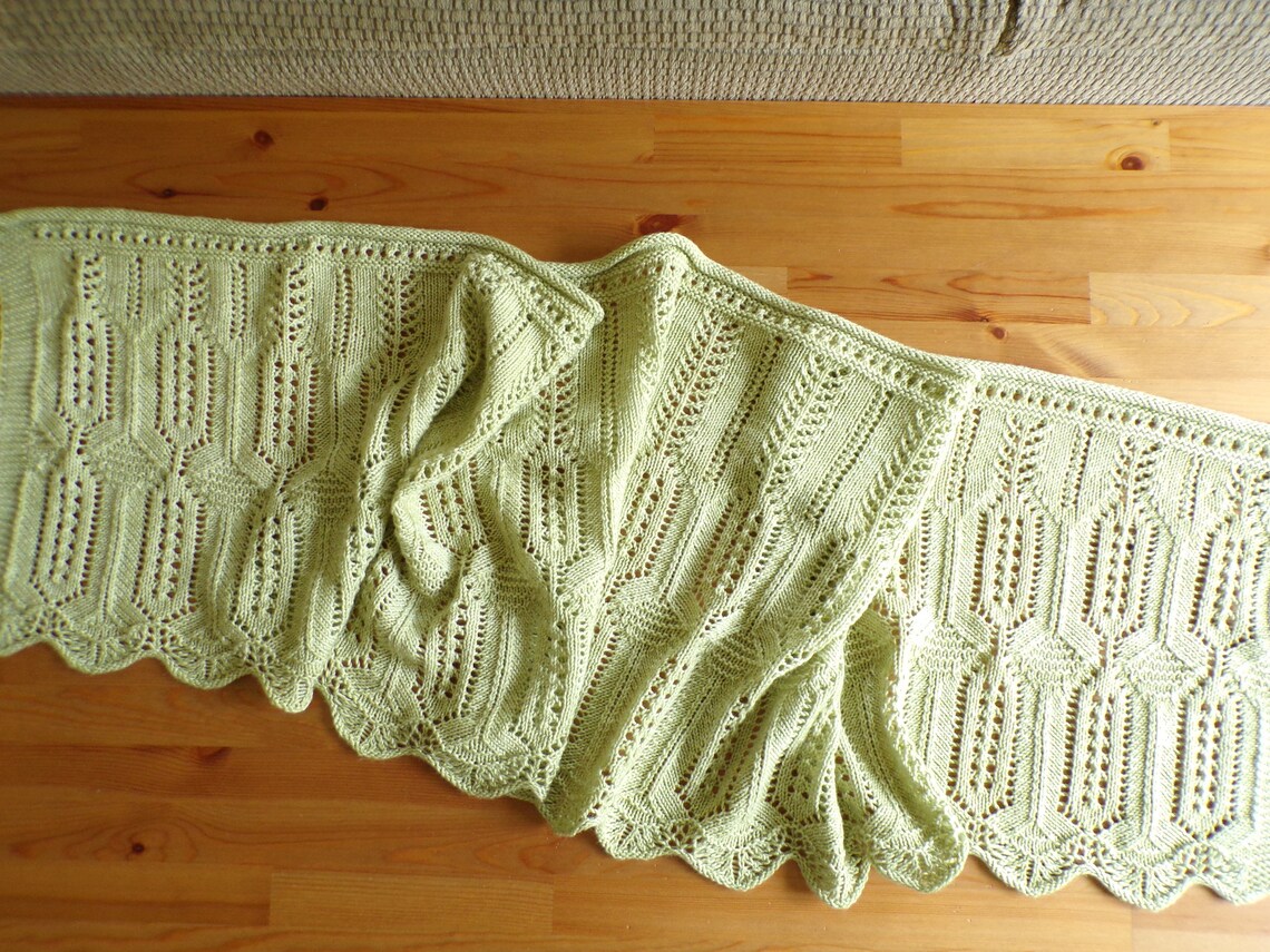 Light Green Lace Shawl - Etsy