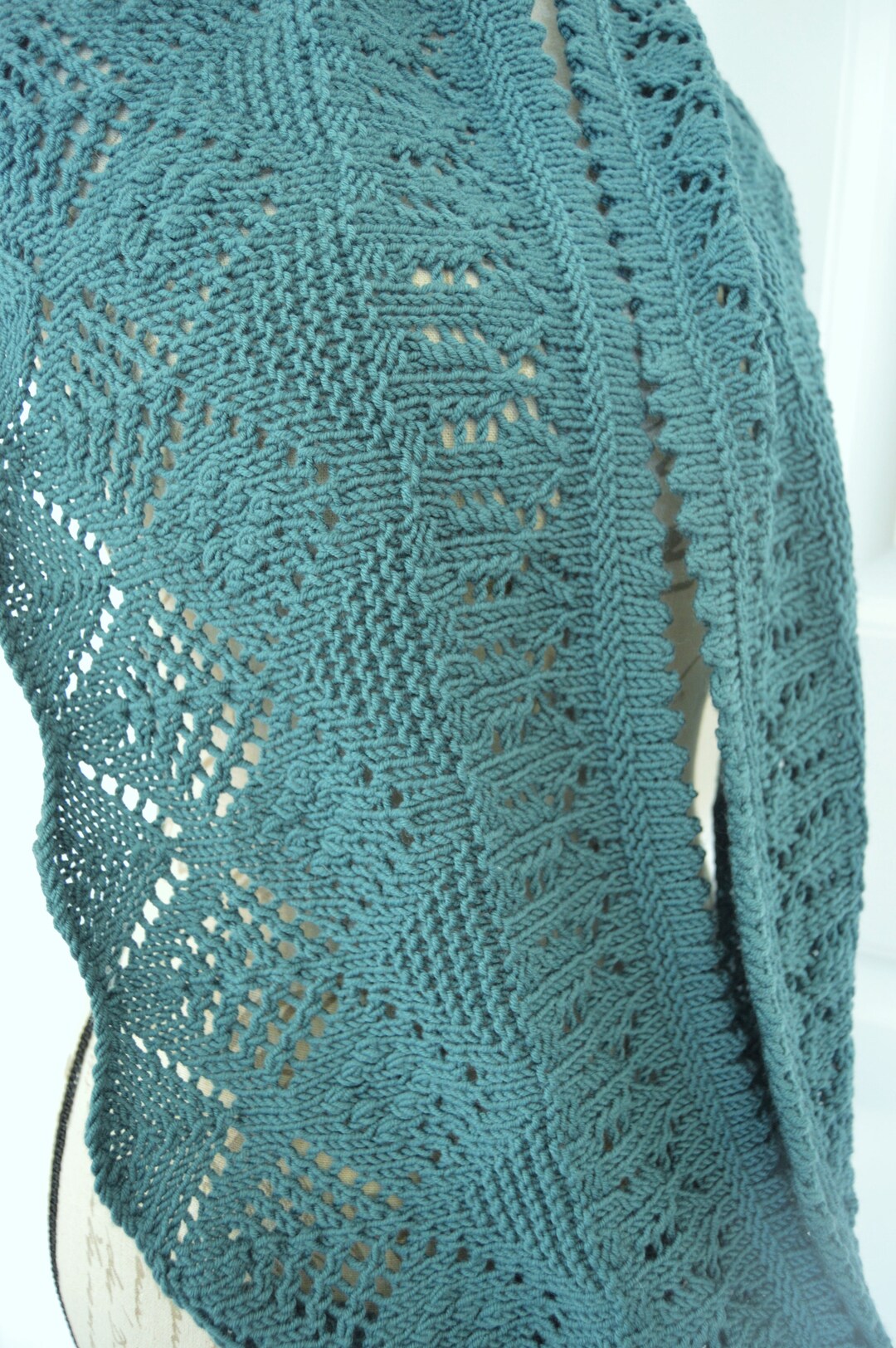Hand Knit Lace Cowl - Etsy