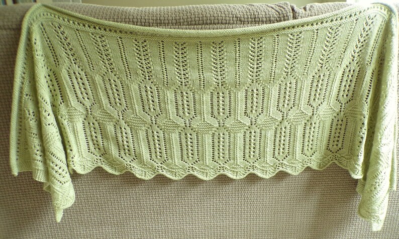 Light Green Lace Shawl - Etsy