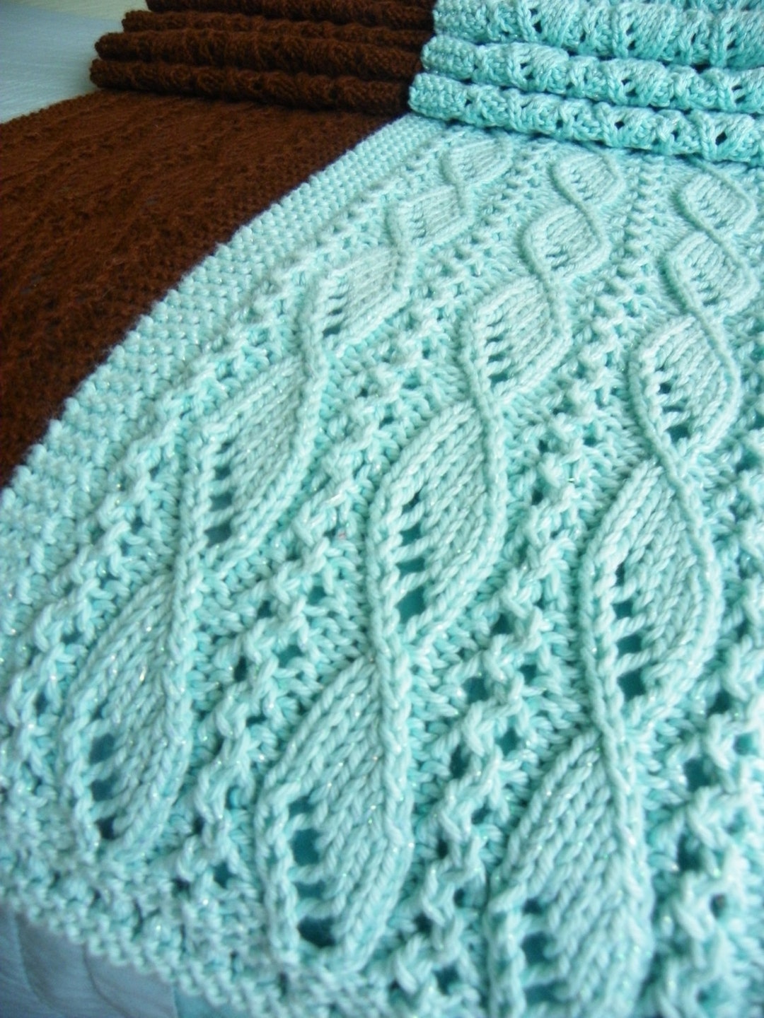 Knitting Scarf Pattern for "lace and Sails" PDF Download - Etsy