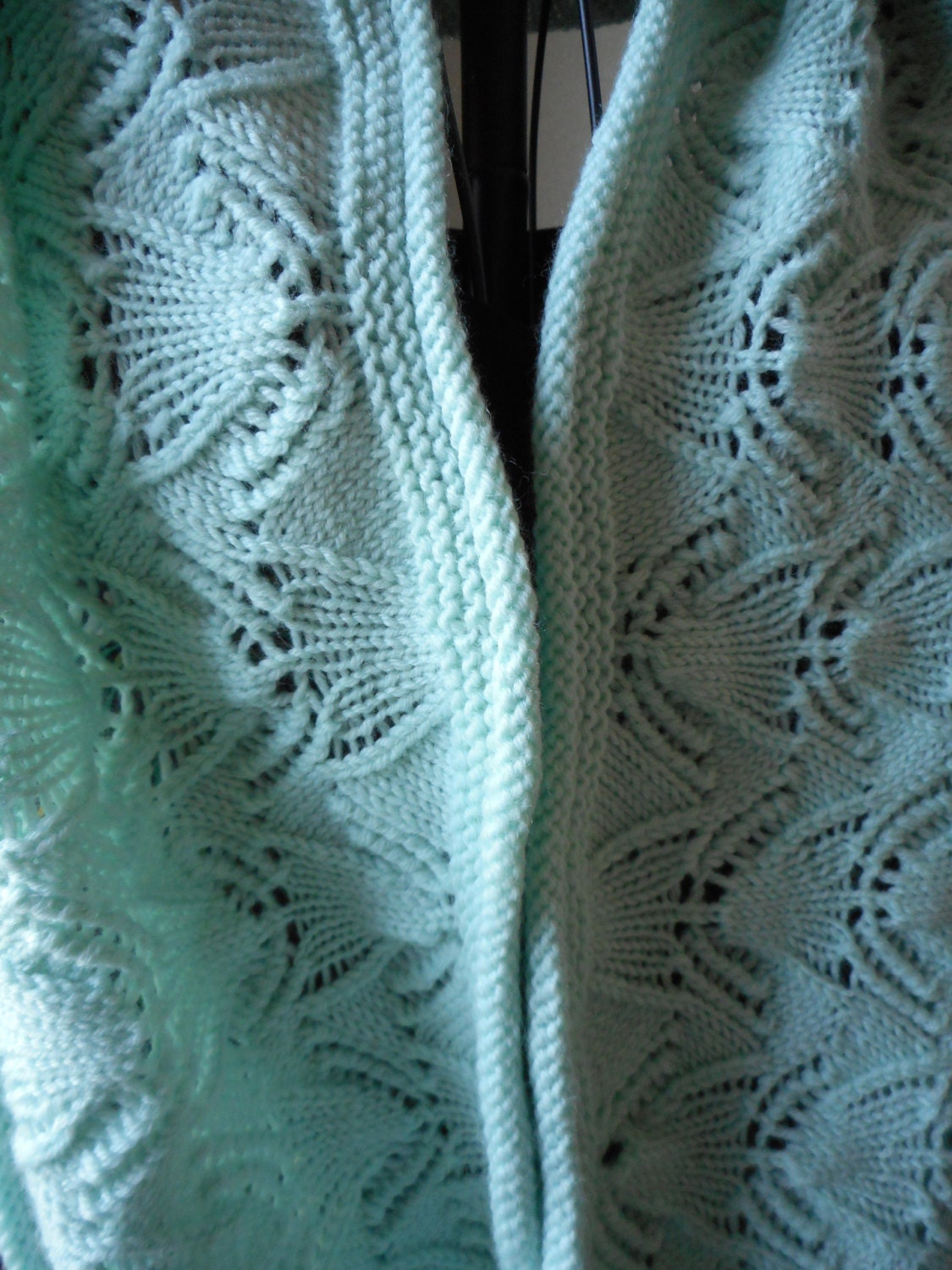 Pattern to Knit Lace Cowl in Sport Weight Yarn - Etsy