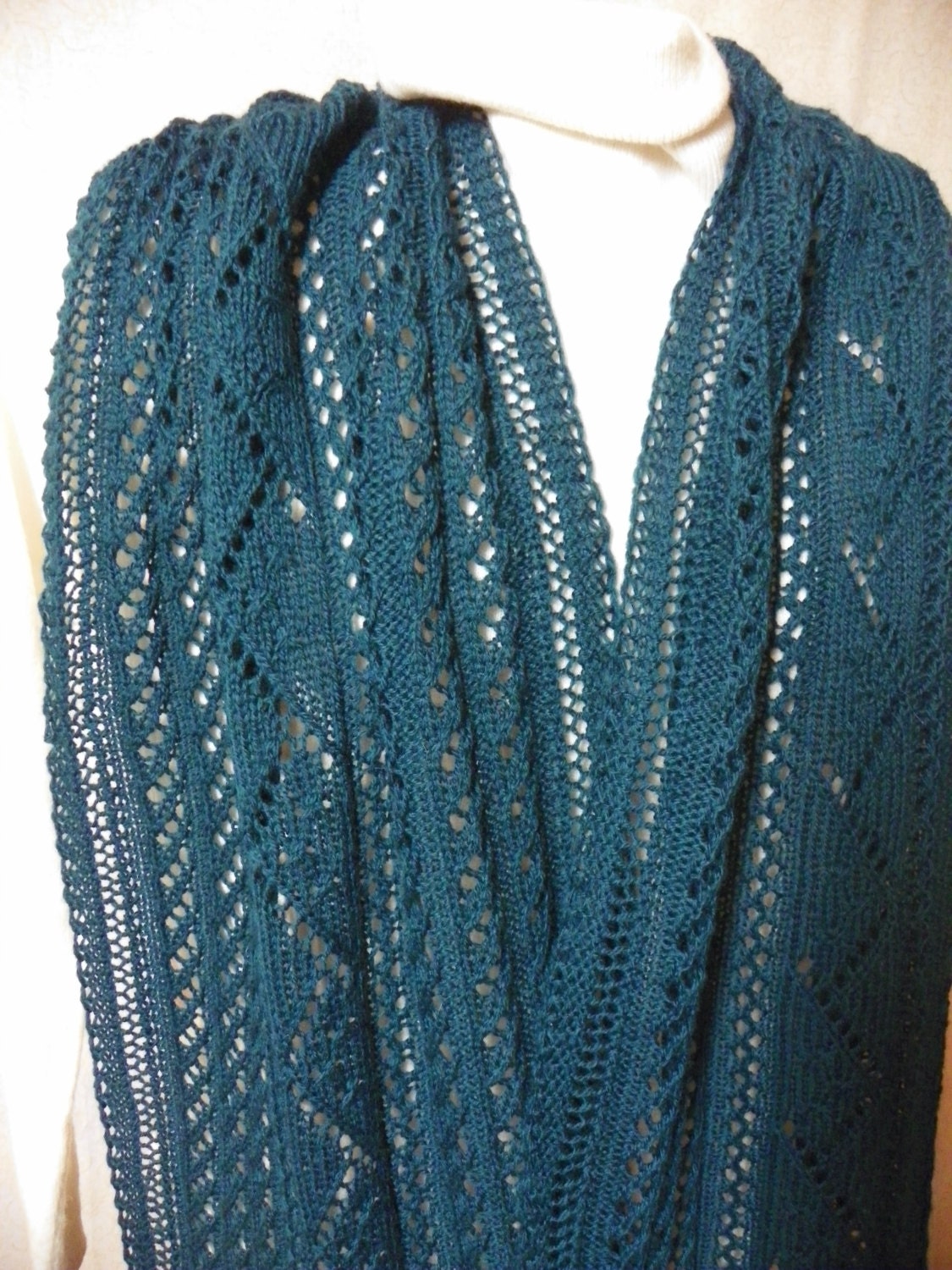 Pattern to Knit strands of Lace Scarf PDF - Etsy