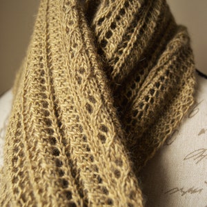 Pattern to Knit Lace Scarf january Lace Pdf - Etsy