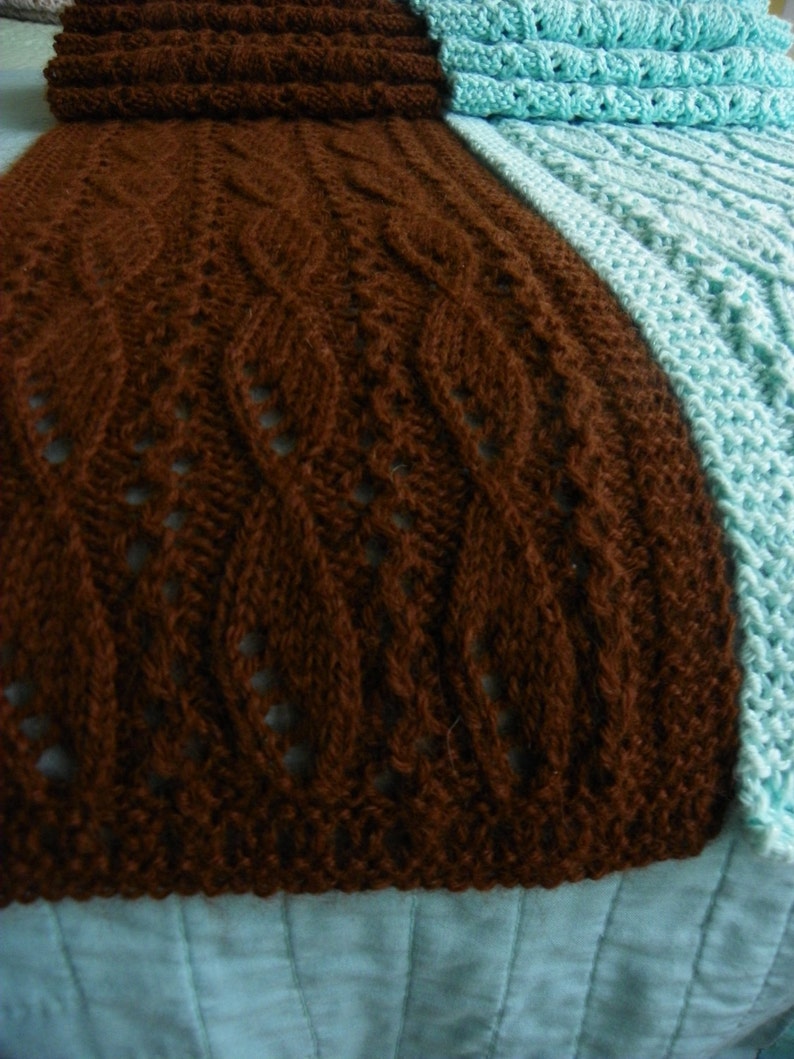 Knitting Scarf Pattern for "lace and Sails" PDF Download - Etsy