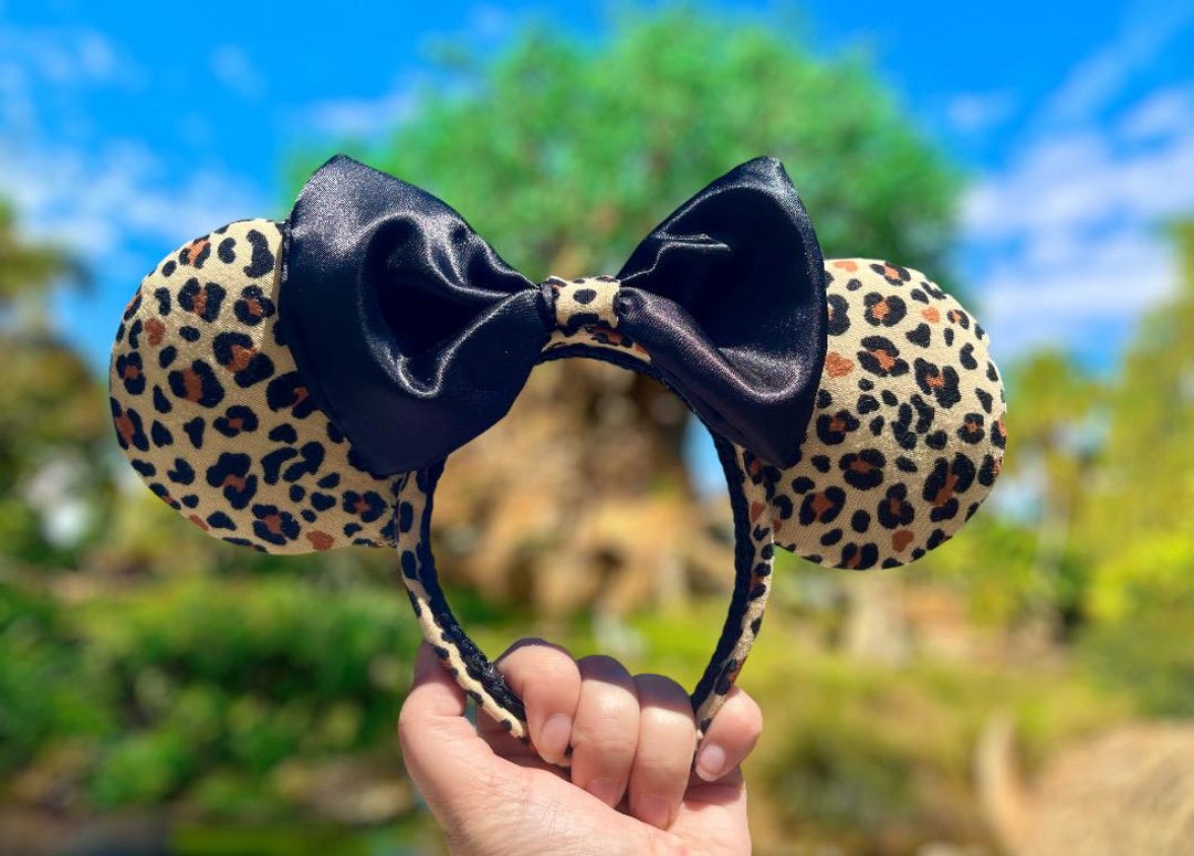 Cheetah Print Mouse Ears| Cheetah Print Mickey Inspired Ears| Cheetah ...