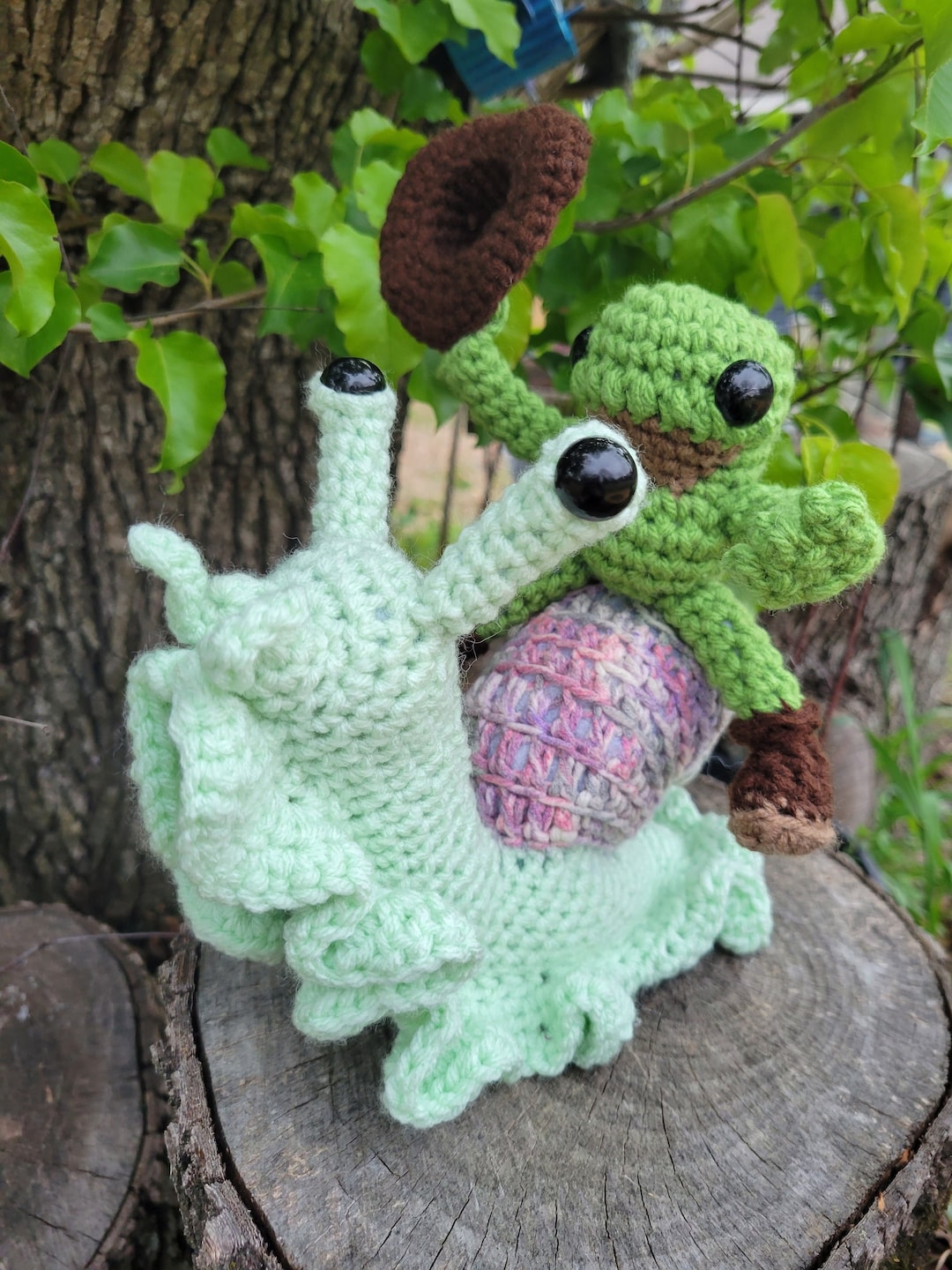 Made to Order! Frog Riding a Snail Rodeo, Cottagecore, Goblincore ...