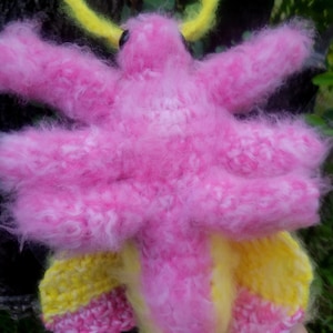 Made to Order Rosy Maple Moth Crochet Plush Toy, Amigurumi Stuffed ...