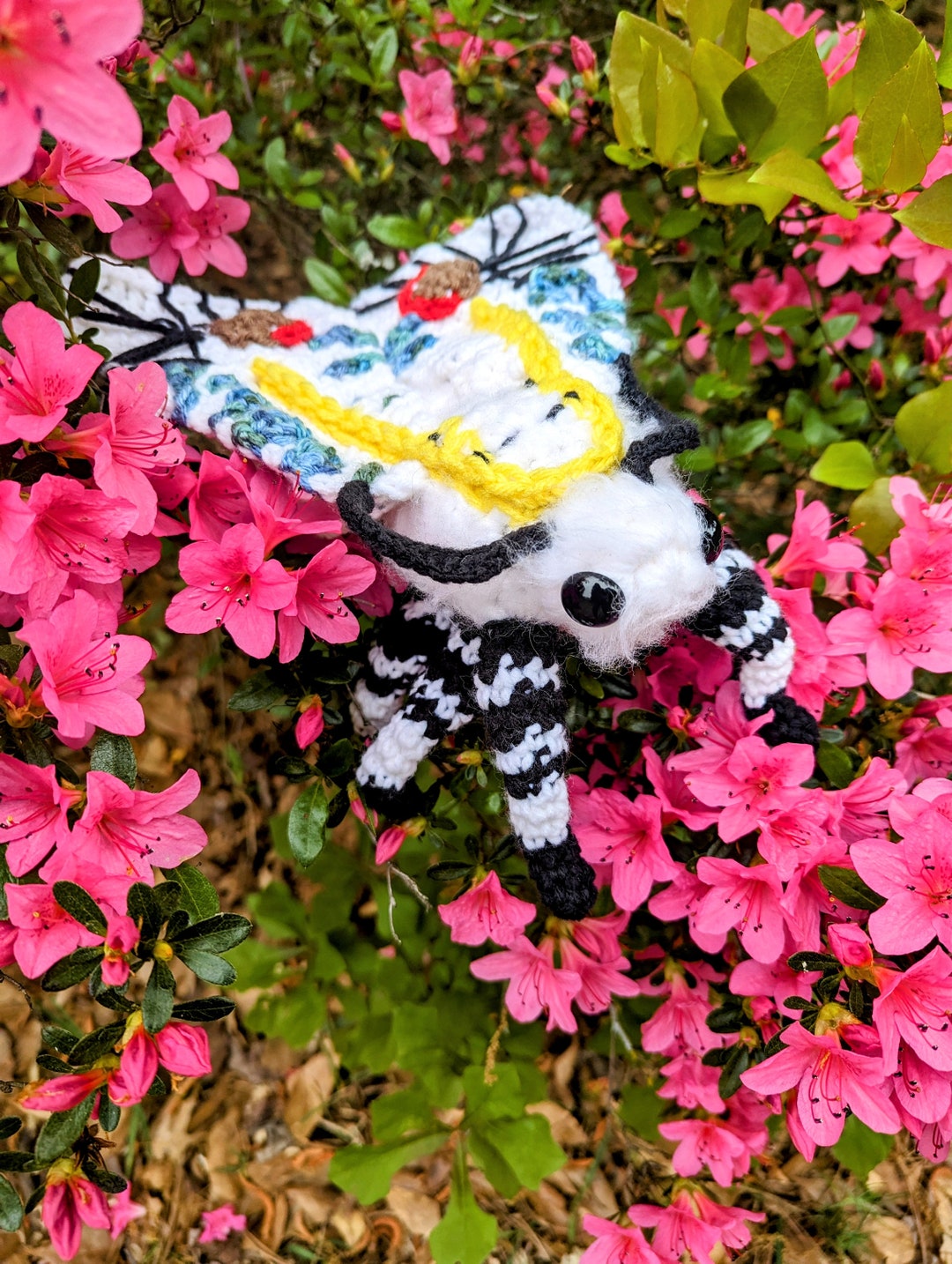 Made to Order Picasso Moth Crochet Plush Toy, Amigurumi Stuffed Animal ...