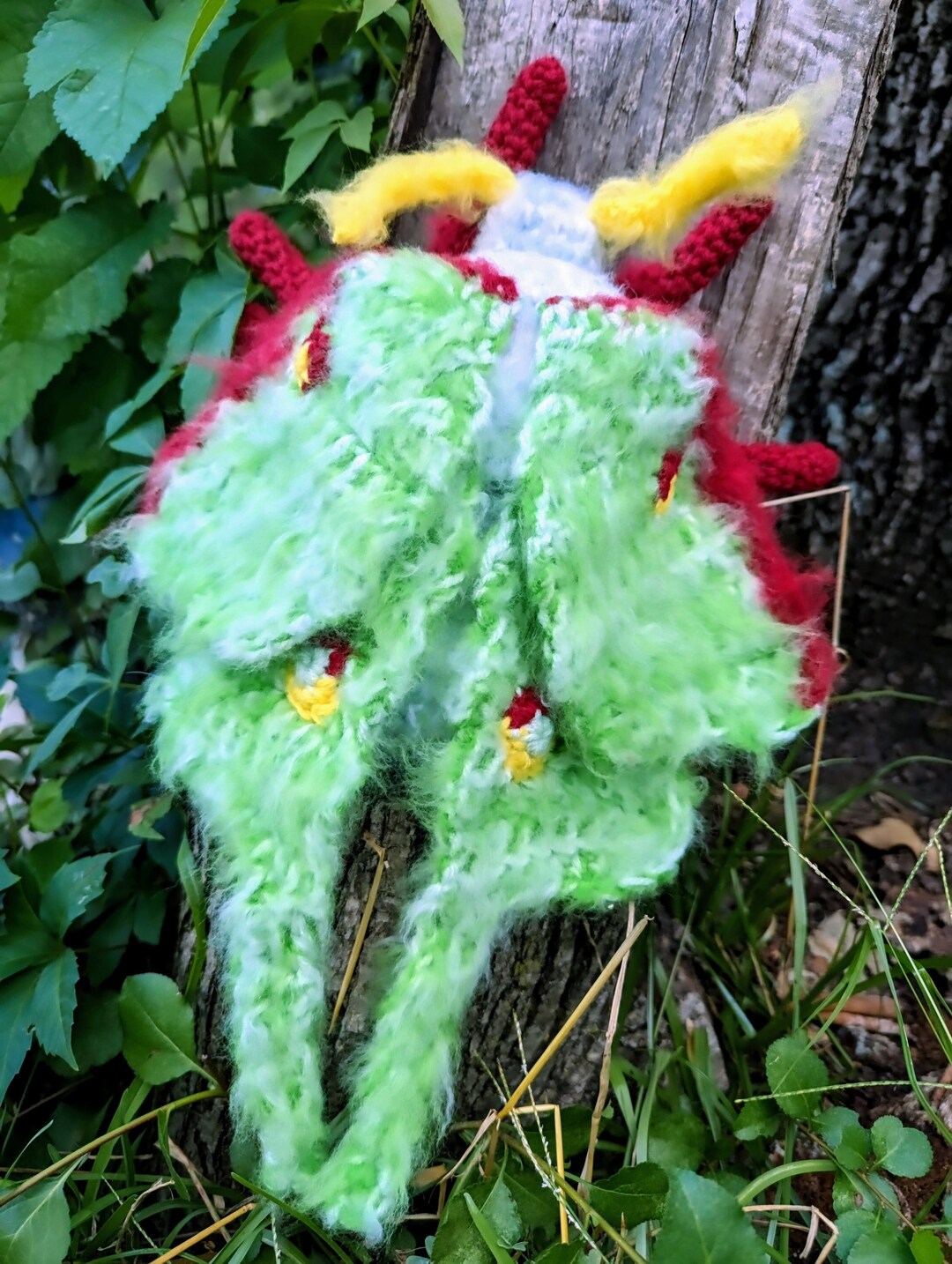 Made to Order! Luna Moth Crochet Plush Toy, Amigurumi Stuffed Animal ...