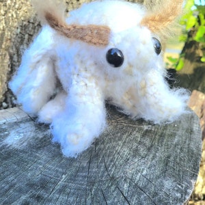 Made to Order Crochet Venezuelan Poodle Moth Plush: Bombyx Mori Stuffed ...