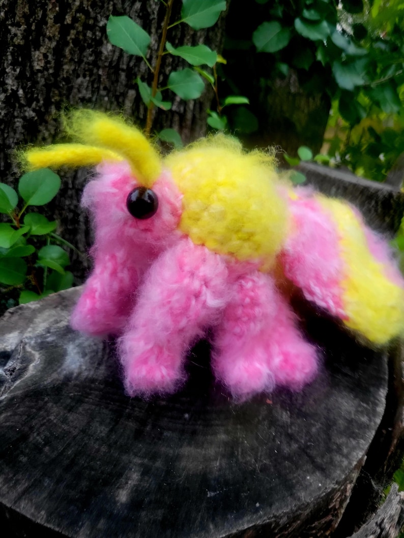 Made to Order Rosy Maple Moth Crochet Plush Toy Amigurumi - Etsy
