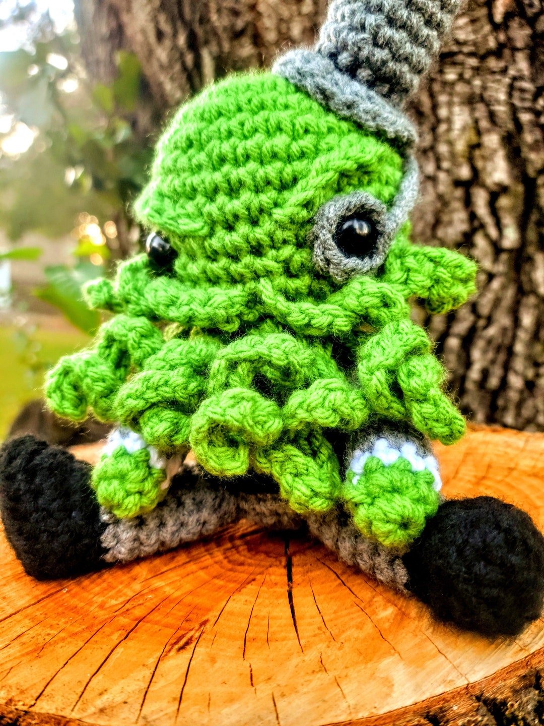 Made to Order Dapper Cthulhu With Top Hat and Monacle Campbell Crochet Plush, Gentleman - Etsy