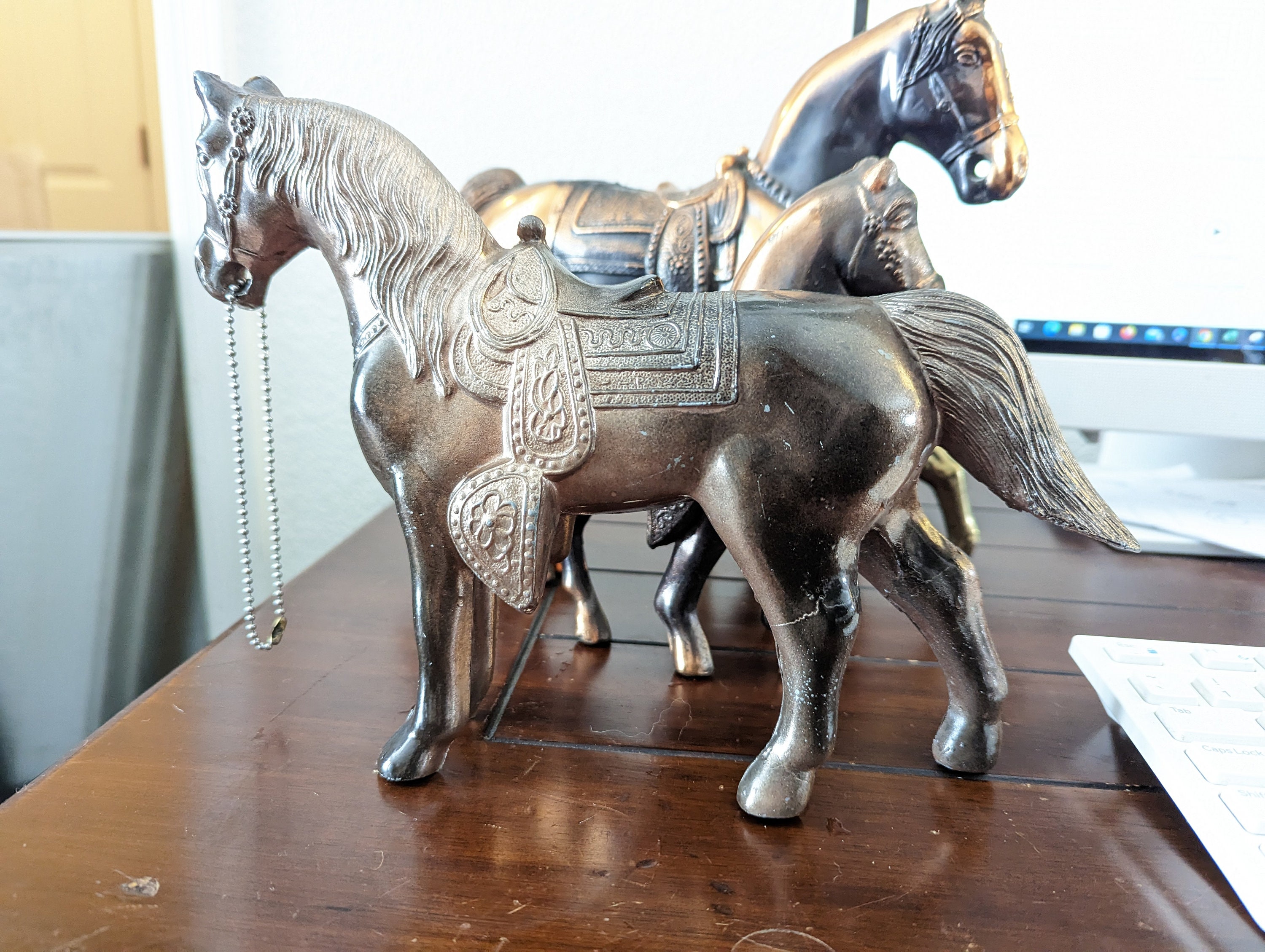 Molded Copper Horse Figurine