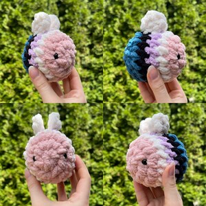 Crochet Pride Bees LGBTQ Amigurumi Asexual Pansexual Non-binary Genderqueer Transgender ...
