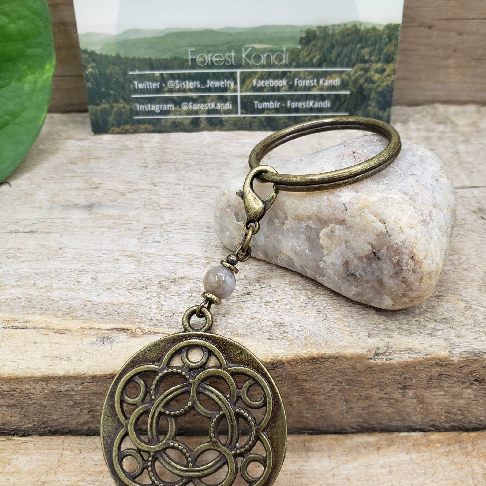 Antique Bronze Keychain - Etsy