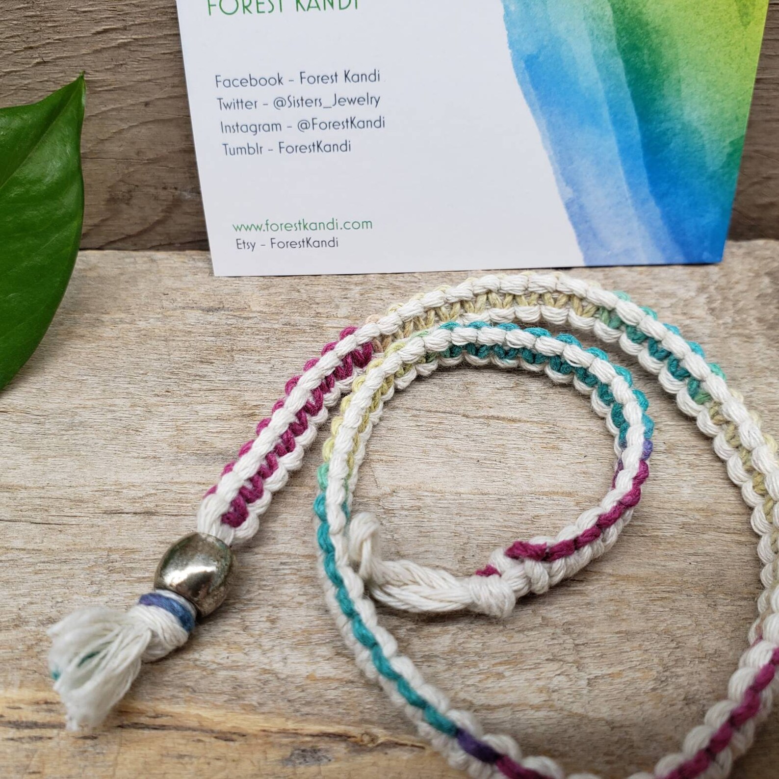 Natural and Rainbow Hemp Choker Peace Sign Necklace - Etsy