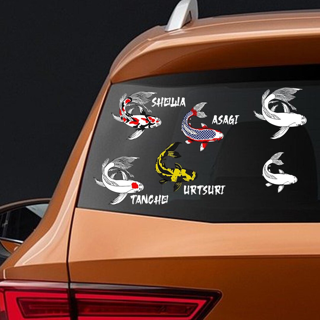 Colorful KOI Fish Decal Sticker, Koi Decal, Koi Lover Gift, Horse Mom ...