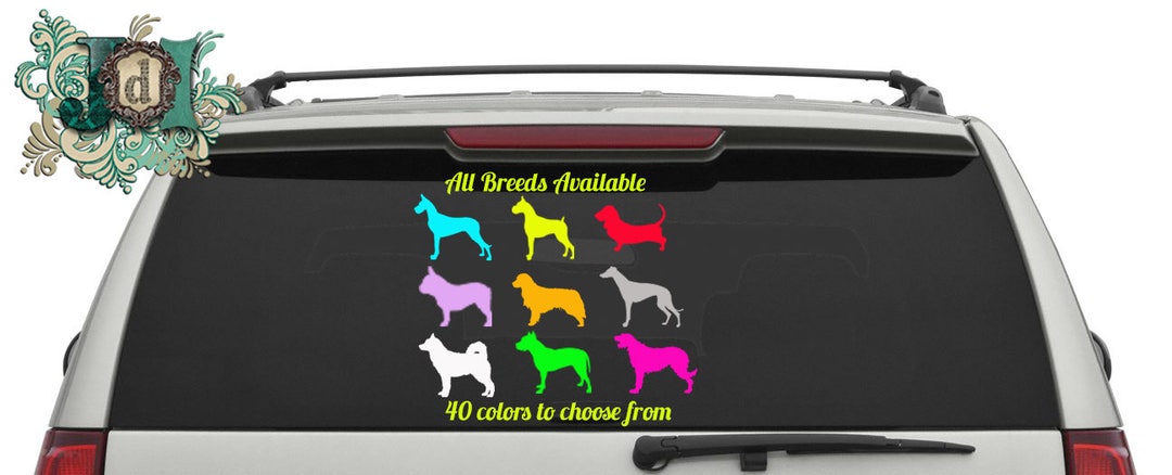 Dog Breed, Cut Out, Silhouette, Decal, Sticker, for Windows, Laptops ...