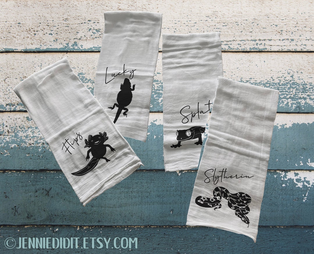 Customizable Reptile, Lizard, Snake Kitchen Towel, Reptile Lover Gift ...