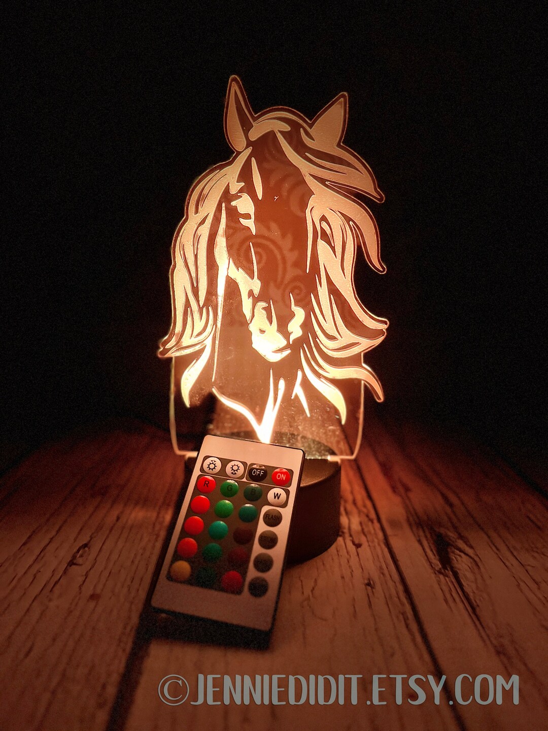 Horse LED 3D Lamp, Horse Lamp, Horse Lover Gift, Horse Night Light ...