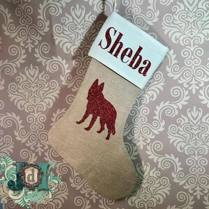 Custom Dog Christmas Stocking, Christmas Pet Stocking, Christmas Decor ...