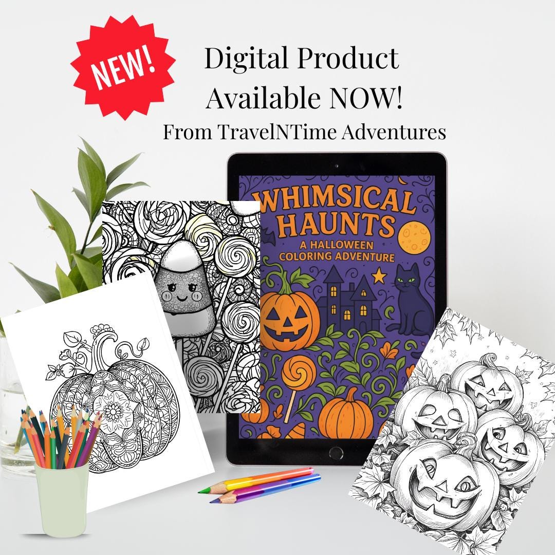 Whimsical Haunts Halloween Coloring Book for Adults | Cozy Autumn ...