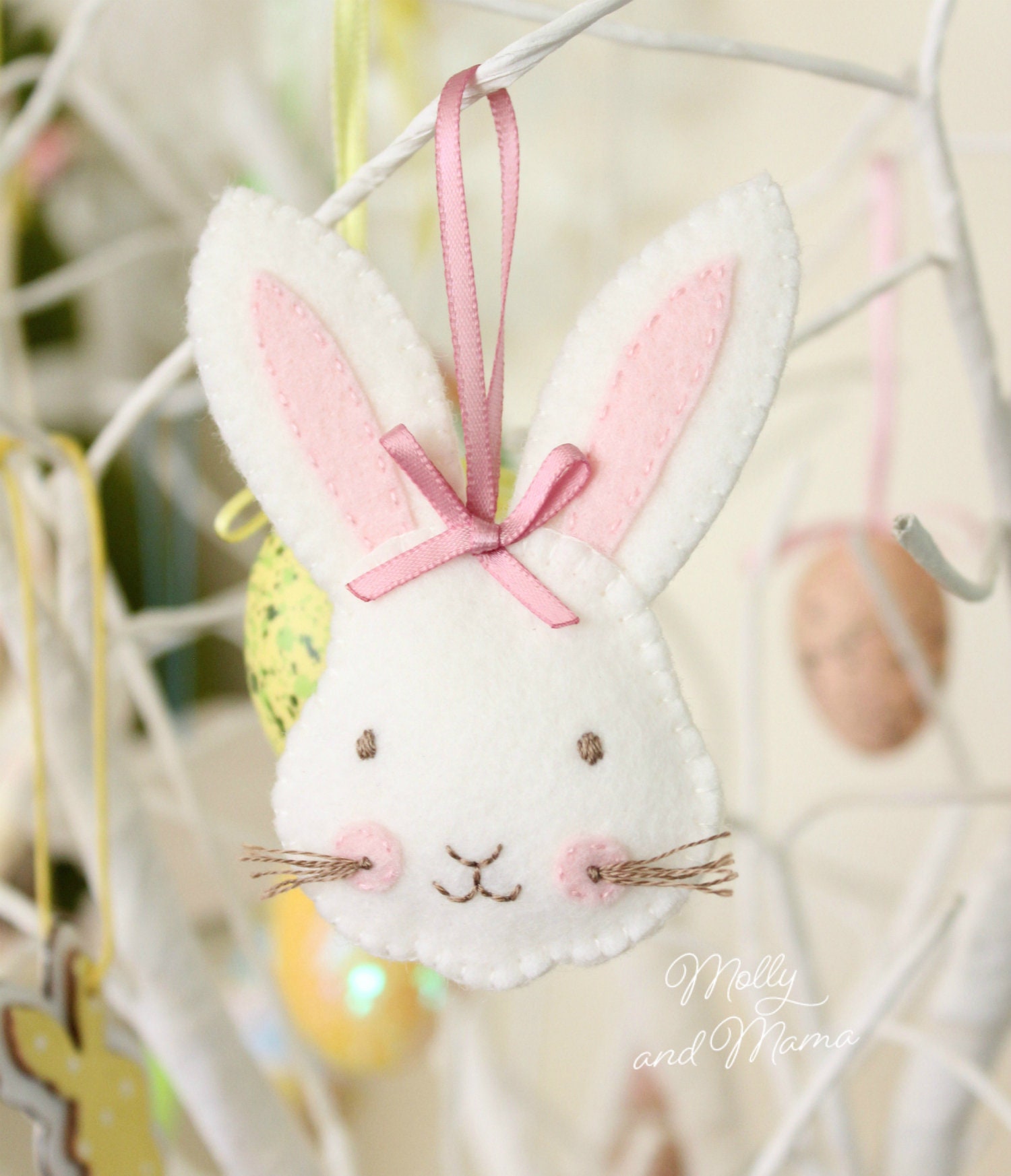 FELT RABBIT PDF Pattern 'rosie Rabbit' Easter - Etsy Australia